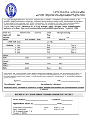 Fillable Online blogs ksbe Vehicle Registration Form - KS Blogs ...