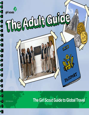 Fillable Online gscb The Adult Guide to Girl Scout Global Travel - For ...