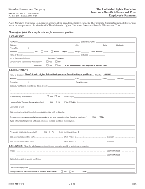 Fillable Online ahec Long Term Disability Enrollment/Change Form Fax Email Print - pdfFiller