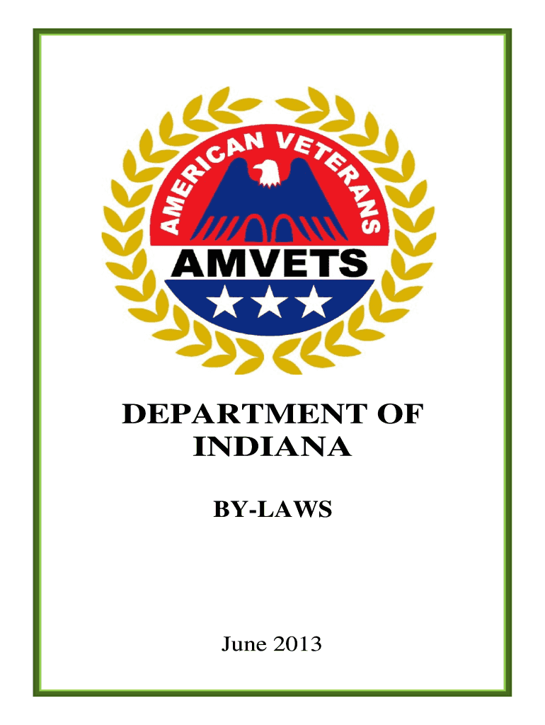 Fillable Online Download By-Laws - AMVETS Department of Indiana Fax ...
