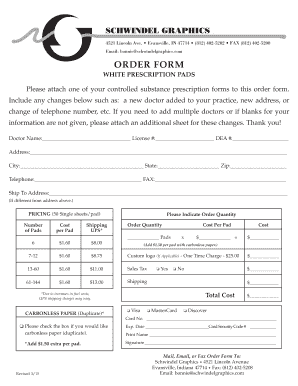 Fillable Online Order Forms and quotes files/White Order Form.pdf Fax ...