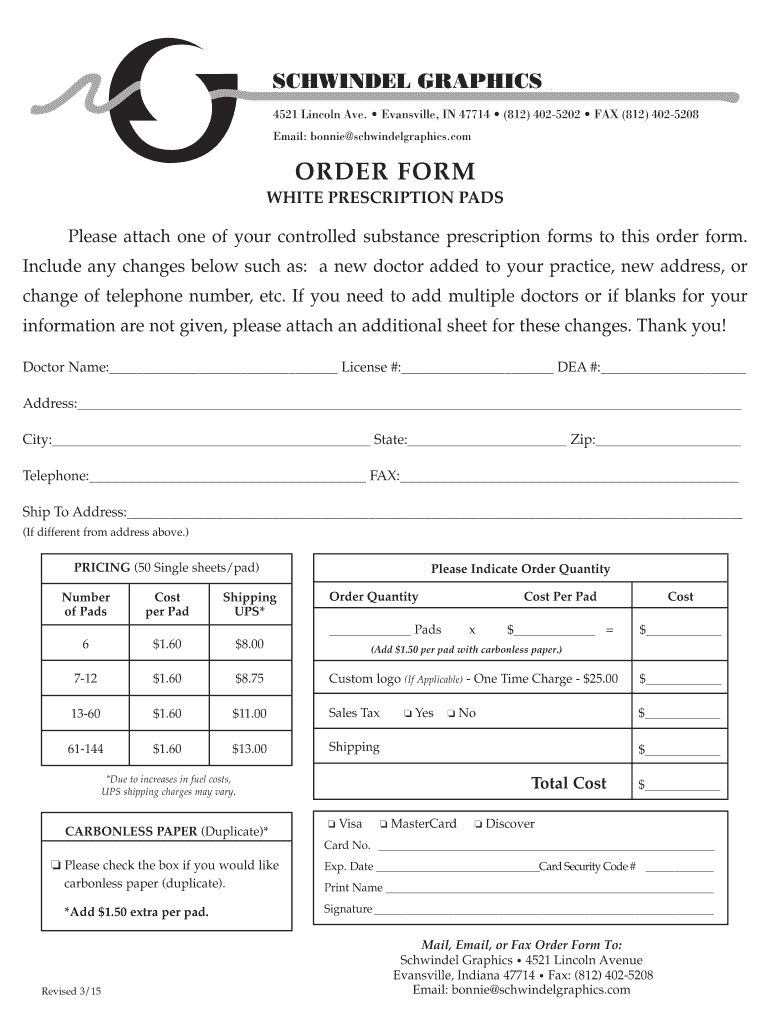 Fillable Online Order Forms and quotes files/White Order Form.pdf Fax ...
