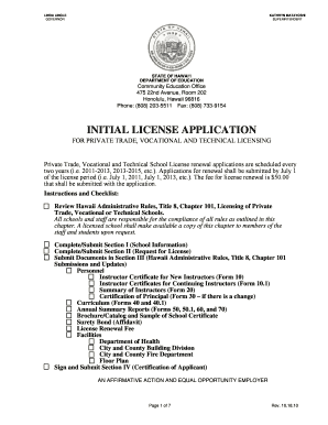 Fillable Online 165 248 72 Initial License Application Fax Email Print ...