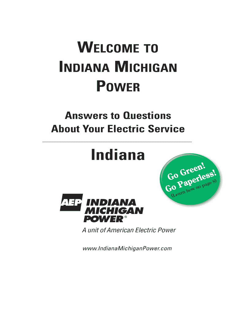 Fillable Online INDIANA MICHIGAN Fax Email Print - pdfFiller