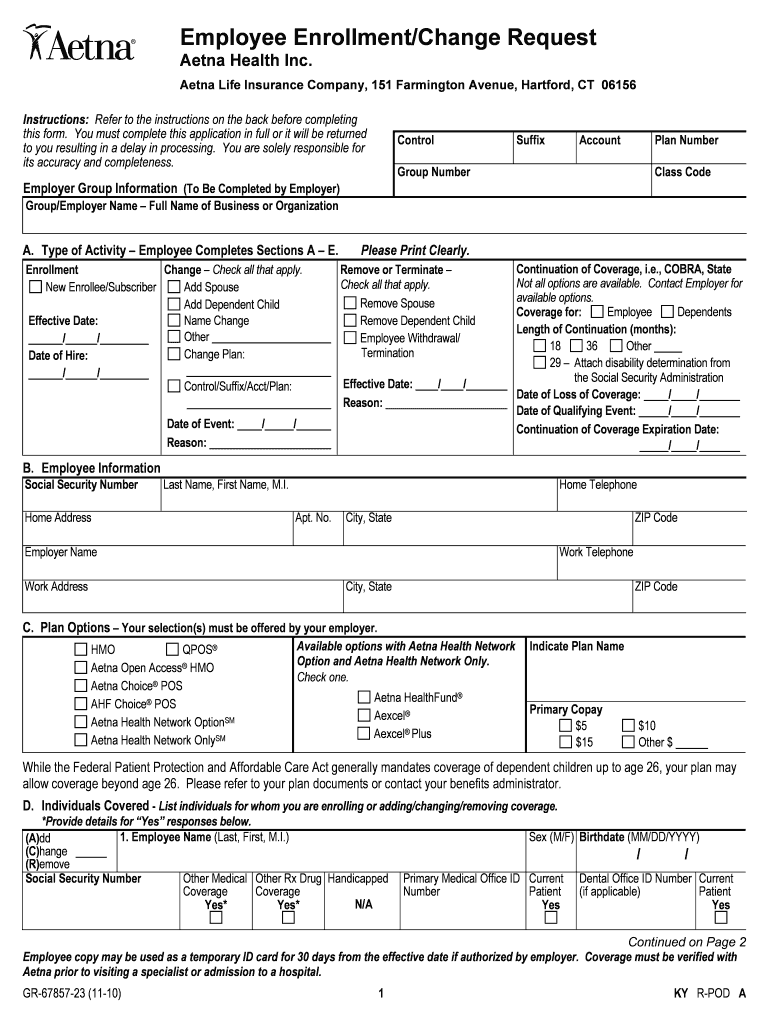 Fillable Online Kentucky Enrollment Form. Kentucky Enrollment Form Fax ...
