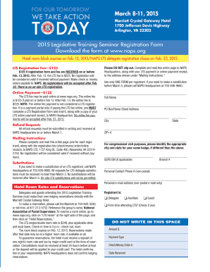 Fillable Online naps A Printable LTS Registration Form - The National ...