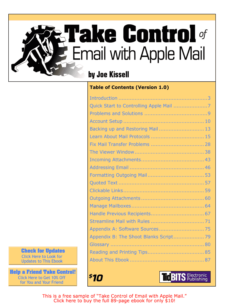 Fillable Online Quick Start to Controlling Apple Mail Fax Email Print - pdfFiller