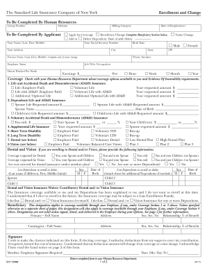Fillable Online Enrollment and Beneficiary Designation Form Fax Email ...