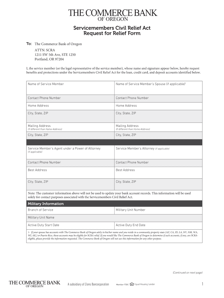 Fillable Online Request for Relief Form Fax Email Print - pdfFiller