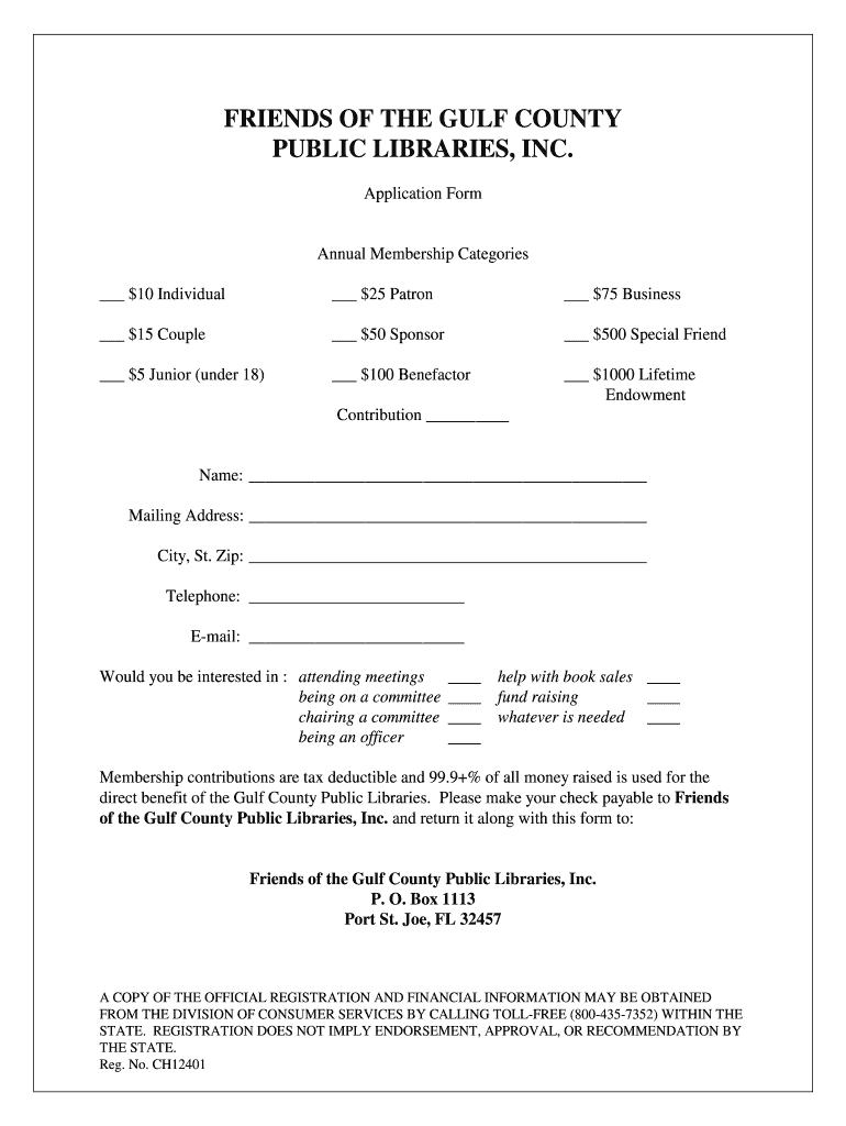 Fillable Online nwrls lib fl Printable Membership form - Bay County Public Library - nwrls lib ...