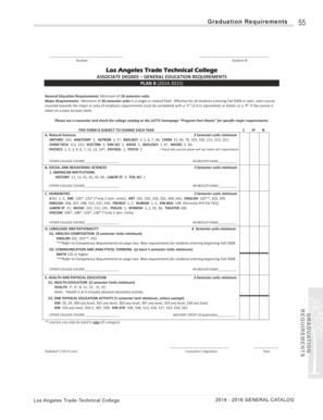 Fillable Online college lattc Graduation Requirements Lo s A n g eles Trad e Tech n - college ...