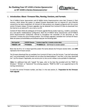 Fillable Online Re-Flashing Your UT-4500-A Series ... - Comtech EF Data Fax Email Print - pdfFiller