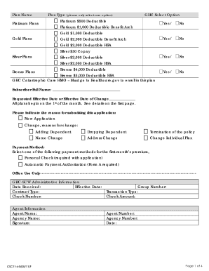 Fillable Online 2015 Individual And Family Application and Payment ...
