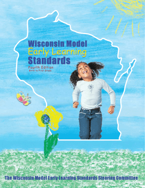 Fillable Online Early Learning Standards - Collaborating Partners Fax ...