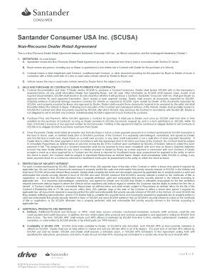 Santander Consumer USA Inc. (SCUSA) - Fill and Sign Printable Template ...