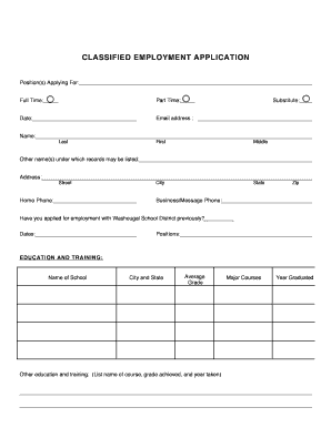 Fillable Online washougal k12 wa Class Sub Check List - Washougal School District! Fax Email ...
