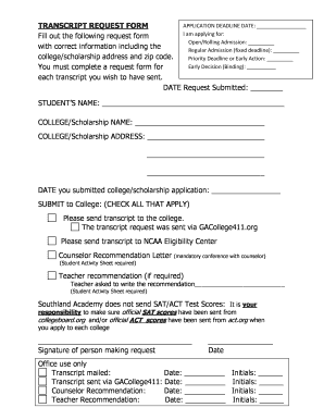 Fillable Online images pcmac TRANSCRIPT REQUEST FORM Fill out the following request form ...