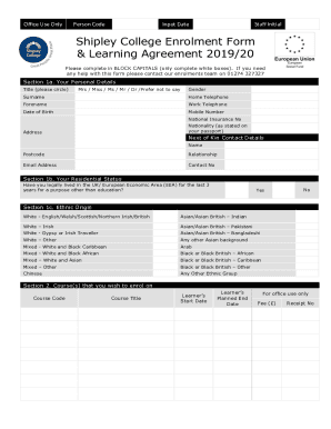 Fillable Online Shipley College Application Form Fax Email Print - pdfFiller