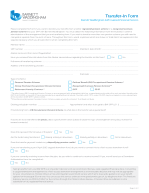 Fillable Online Transferring Your Private PensionA GuideHow to transfer ...