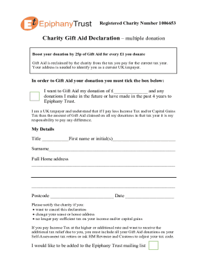 Fillable Online gift aid declaration form 2018.docx Fax Email Print ...