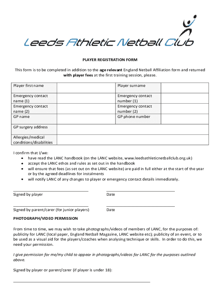 Fillable Online This form is to be completed in addition to the age ...