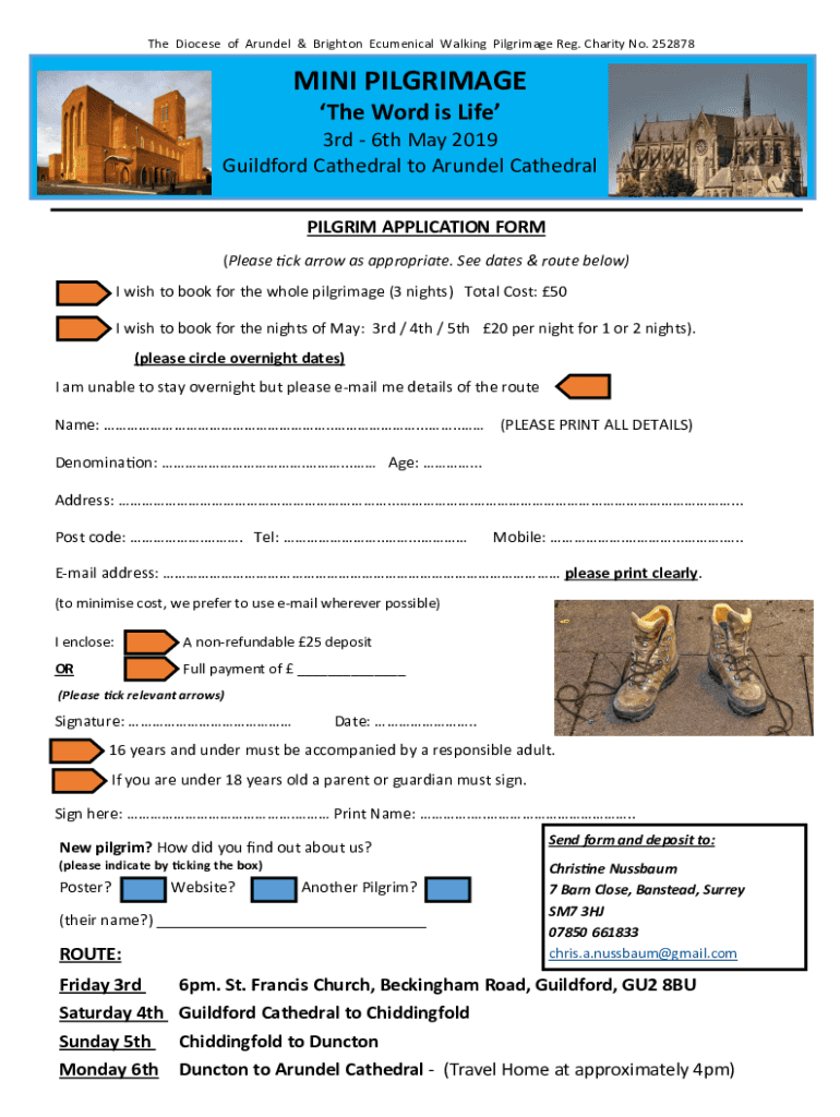 Fillable Online admin Pilgrims Live! Page 2 Fax Email Print - pdfFiller