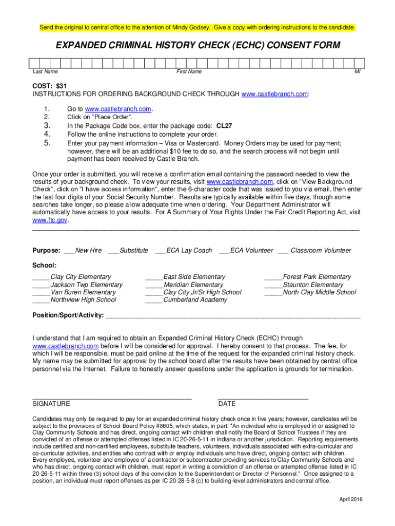 Fillable Online AUTHORIZATION FOR LIMITED CRIMINAL HISTORY SEARCH Fax ...