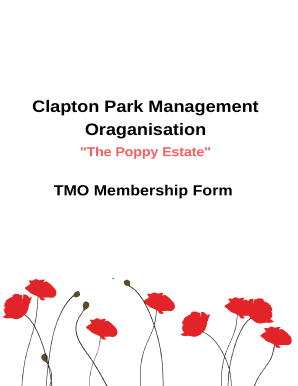 Fillable Online TMO Membership form Fax Email Print - pdfFiller