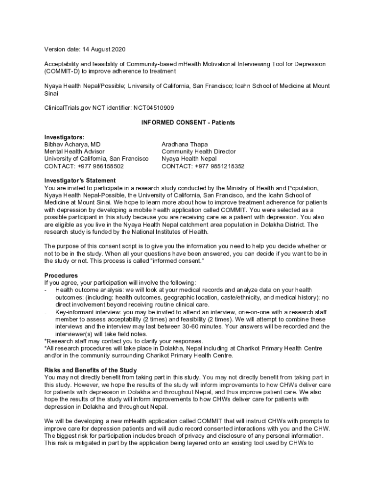 Fillable Online Like Drawing Into Sand: Acceptability, Feasibility, and ...