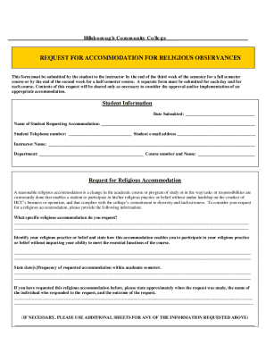 Fillable Online student-request-for-religious-accommodation-form ...