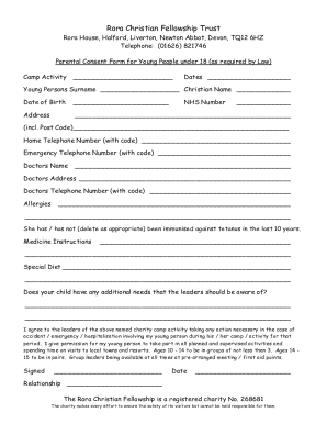 Fillable Online Girls Consent Form 2019 Fax Email Print - pdfFiller