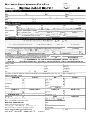 Fillable Online !!!232-Northwest Benefit Network - NBN WEB Claim Form ...