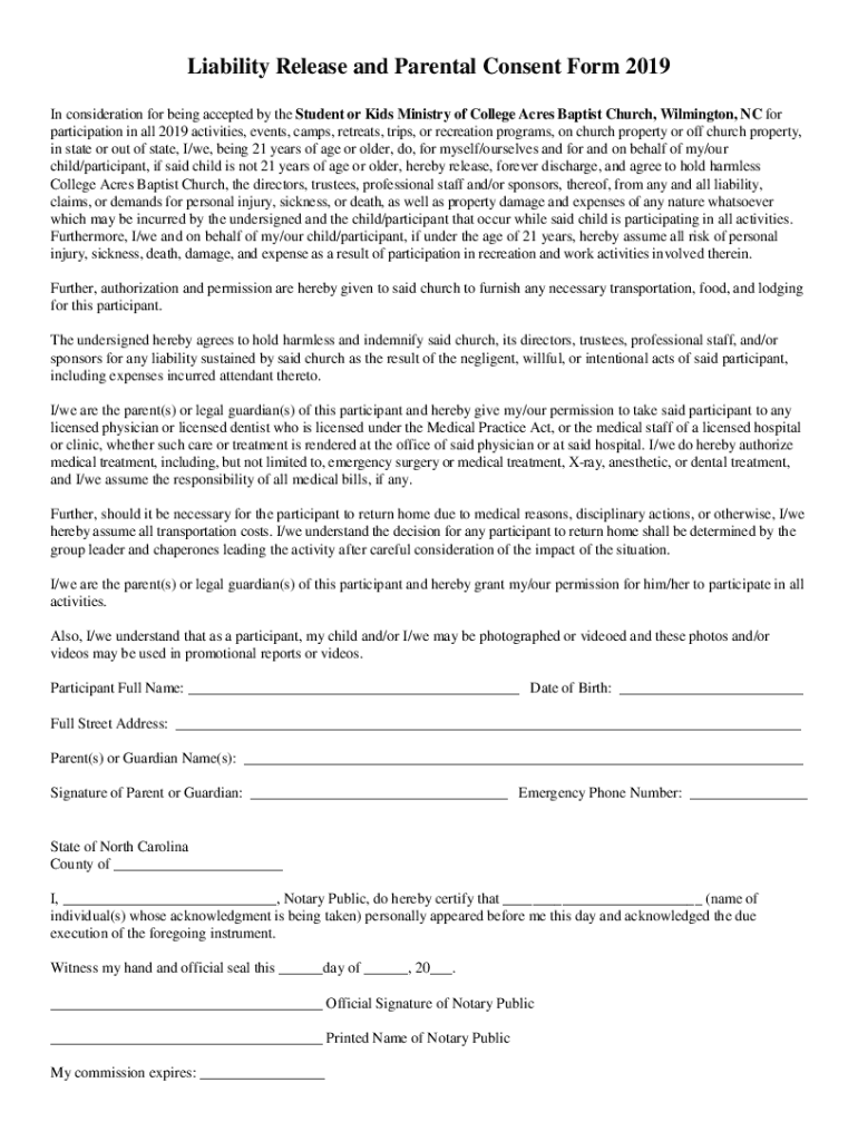 Fillable Online FREE 15+ Parental Consent Forms in PDFMS WordFREE 15 ...