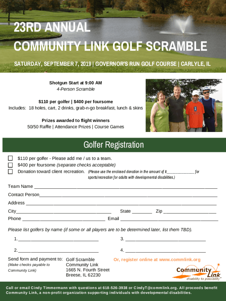 Fillable Online golf-registration-form Fax Email Print - pdfFiller