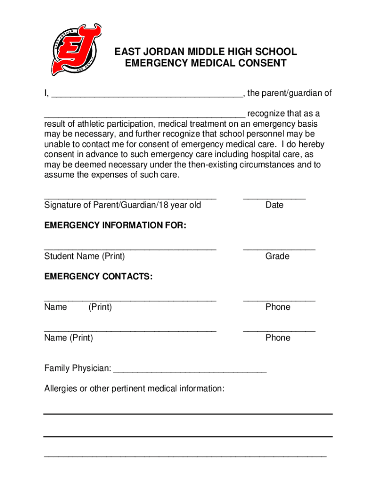 Fillable Online FREE 41+ Printable Medical Forms in PDF Excel MS WordEmergency Action Plan ...