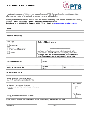 Fillable Online 16+ Authorization Form Templates in PDFFree & Premium ...