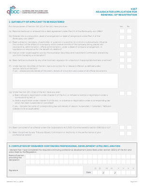 Fillable Online Adjudication - approved forms Queensland Building ...