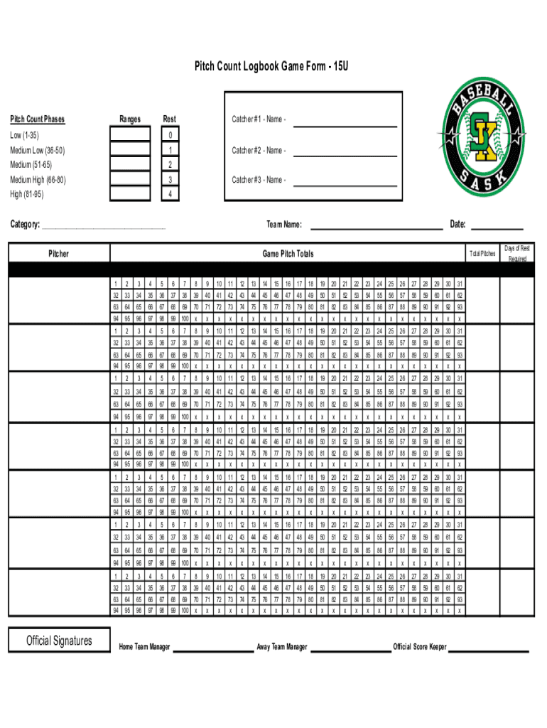 Fillable Online 30+ Printable Baseball Scoresheet / Scorecard Templates ...