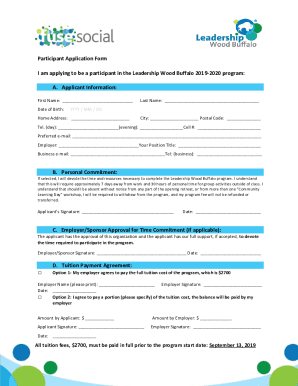 Fillable Online Participant Application Form I am applying to be a ...