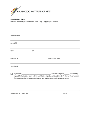 Fillable Online Common App fee waiverHow to Write a Simple Waiver ...