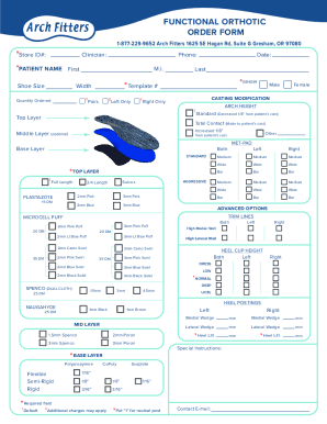 Fillable Online Functional-orthotic-order-form-fillable-11-26-18 Fax ...