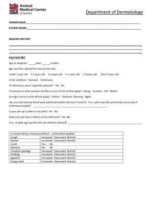 Fillable Online Dermatology New patient form Fax Email Print - pdfFiller