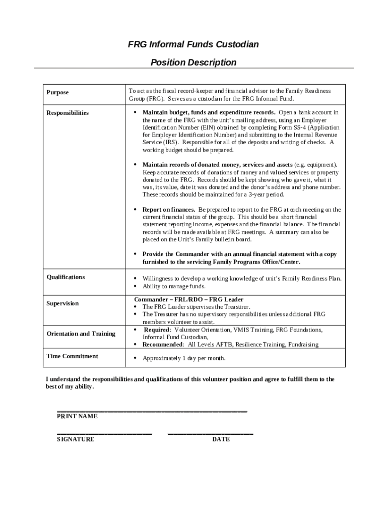 Training for FRGs in a New Era Doc Template | pdfFiller