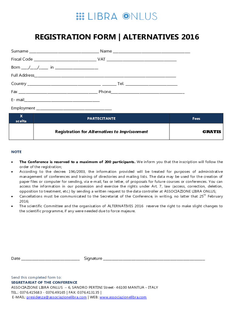 Fillable Online Registration Form - 96 Free Templates in PDF, Word ...