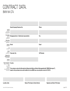 Fillable Online ORDER FORM. - BMW Motorsport Fax Email Print - pdfFiller