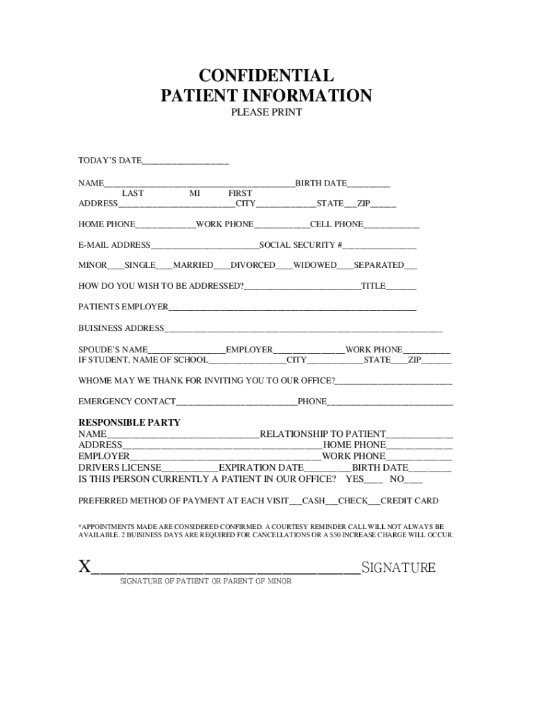 Fillable Online Patient Forms Knee Joint Replacement Surgery Palmer AK ...