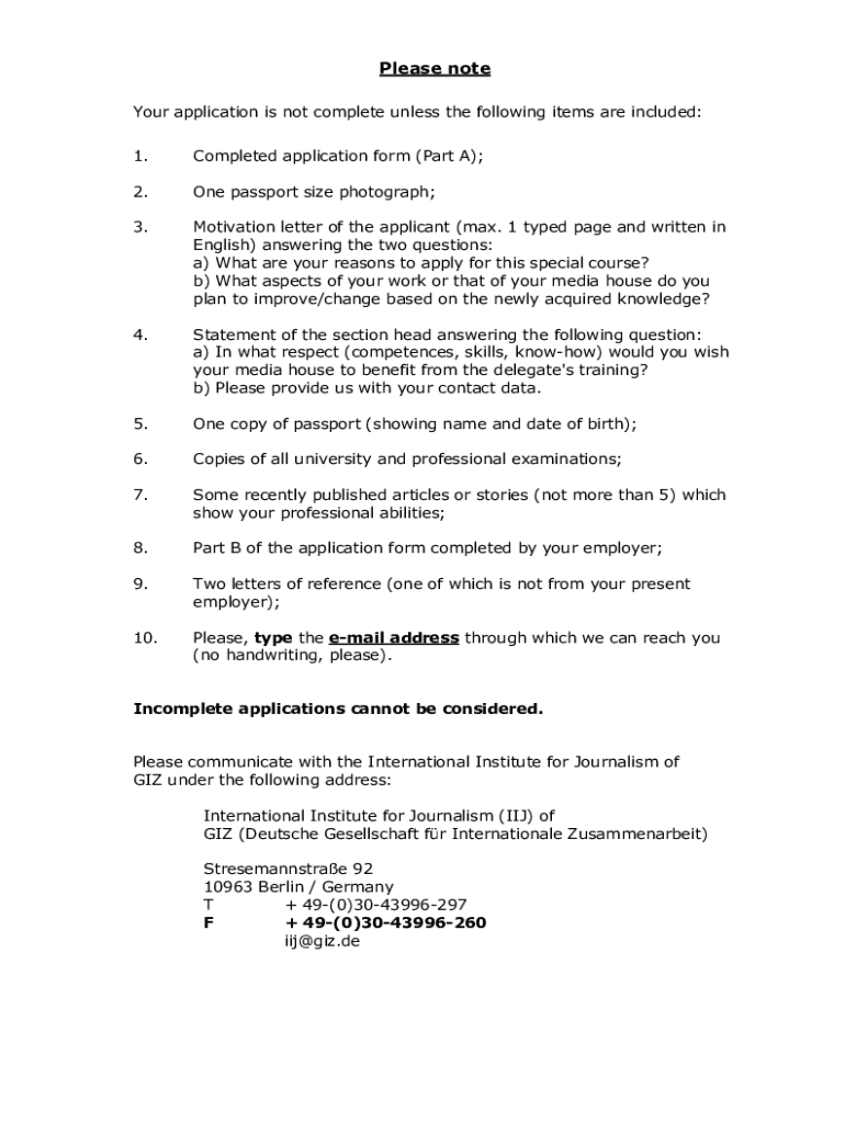 Fillable Online Fillable Online Application form GIZx - FillanyPDF Fax ...