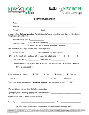 Fillable Online How to Collect Pledges: 5 Steps for Securing Pledged ...