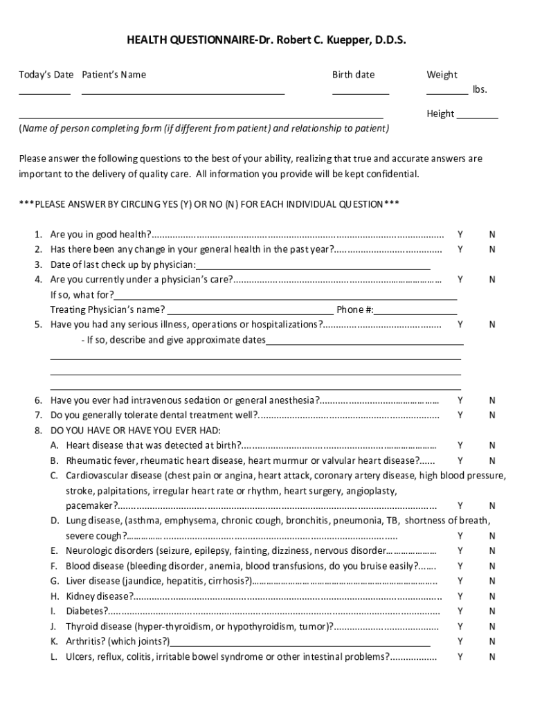 Fillable Online Medical Terminology Information SheetHealth Clinic ...