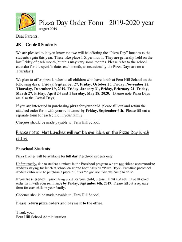 Fillable Online National Pizza Day 202040 Best National Pizza Day Deals ...